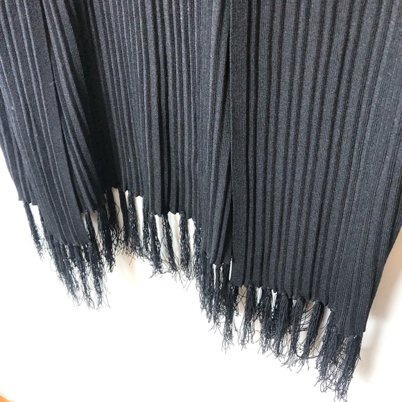 Laura Ashley | Sweaters | Laura Ashley Black Ribbed Cardigan With ...